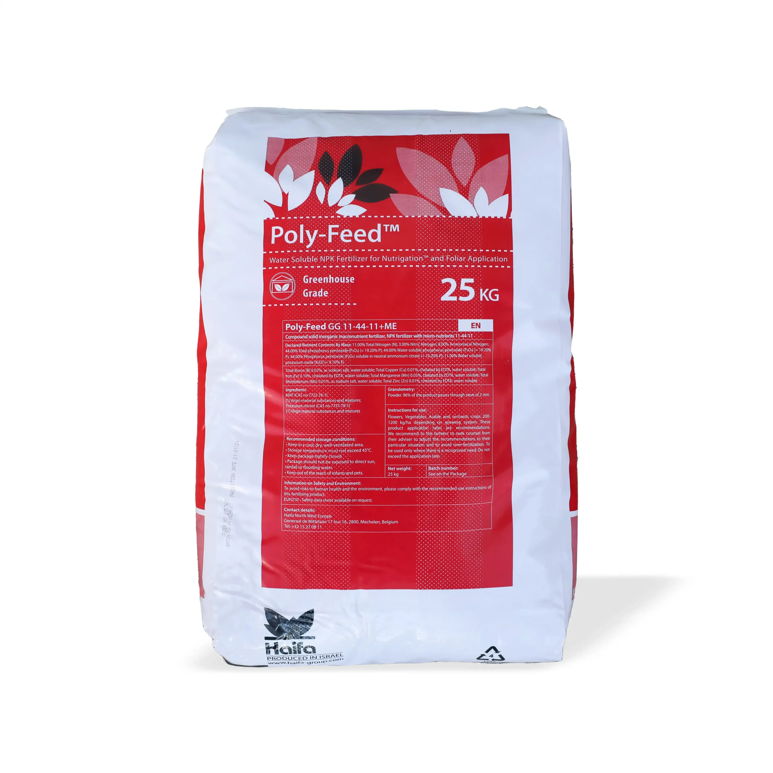 Haifa, Poly Feed, Ushqim kristalor, 11-44-11+ME, 25kg - MONALLI