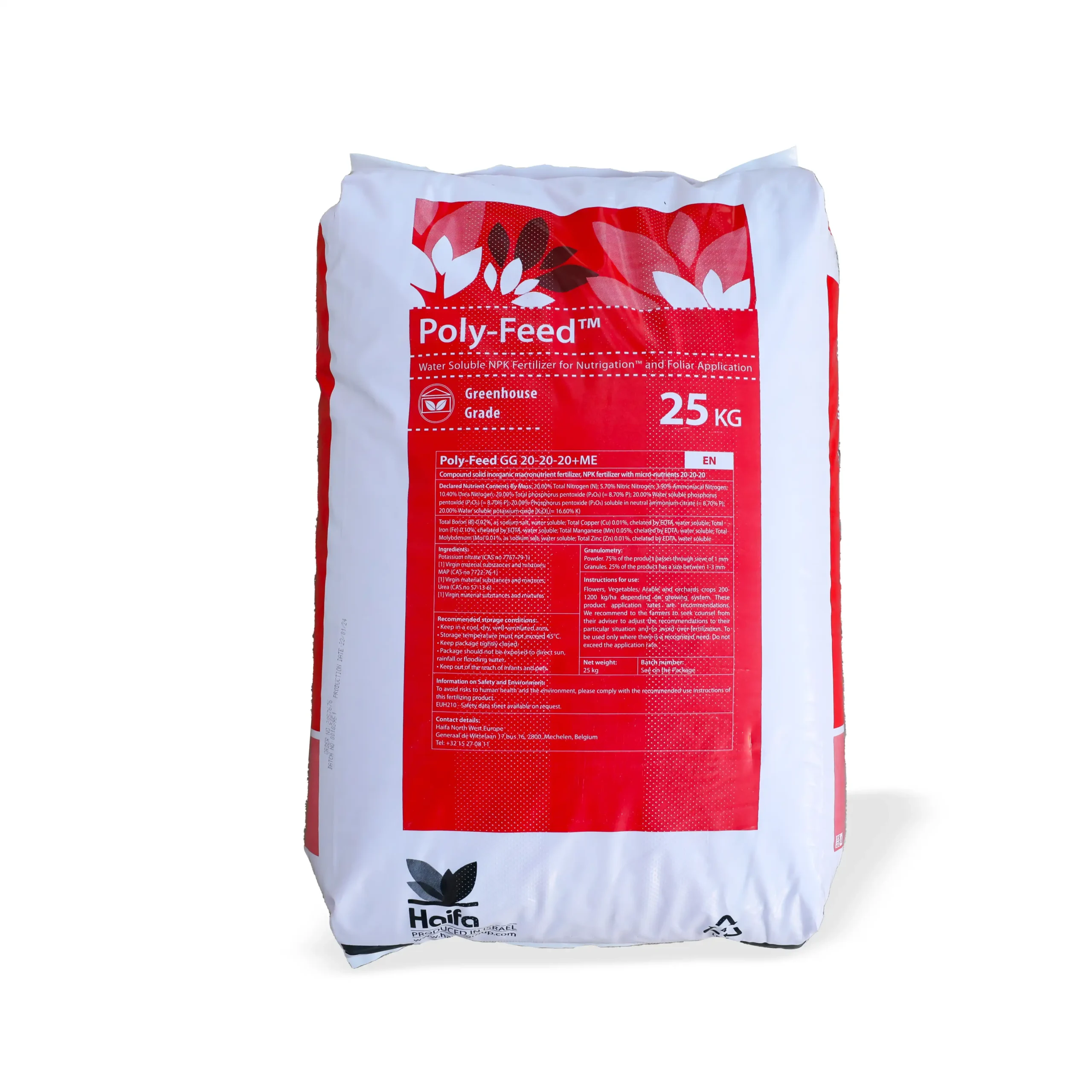 Haifa, Poly Feed, Ushqim kristalor, 20-20-20+ME, 25kg - MONALLI